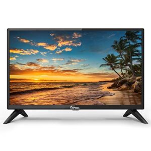 impecca 24-inch led hd tv, 720p, frameless tv, remote control included, built-in hdmi/usb/av in/optical ports