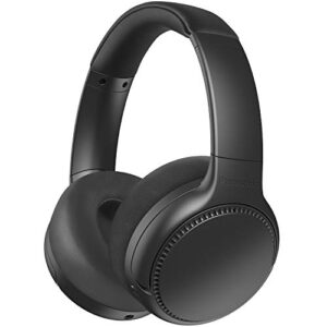 panasonic rb-m700b deep bass wireless bluetooth immersive headphones with xbs deep, bass reactor and noise cancelling (black)