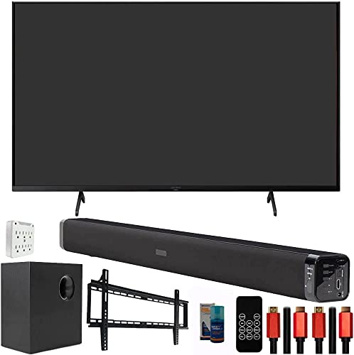 Sony KD55X85K 55" X85K 4K HDR LED TV with Smart Google TV (2022 Model) Bundle with Deco Gear Home Theater Soundbar with Subwoofer, Wall Mount Accessory Kit, 6FT 4K HDMI 2.0 Cables and More