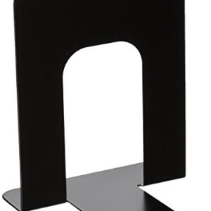 School Smart Non Skid Bookends - Standard Size - Set of Two - Black