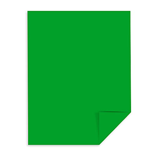 Astrobrights Colored Cardstock, 8.5" x 11", 65 lb / 176 GSM, Gamma Green, 250 Sheets (22741)