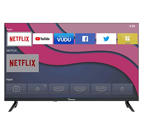 Impecca 40 Inch Smart TV, Full HD 1080P, Stream Netflix,YouTube, VUDU, Browser, APP-Store, Built-in Stereo Speakers, Full Function Remote Control -TL4002NS