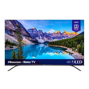 hisense 55-inch class r8 series dolby vision & atmos 4k uled roku smart tv with alexa compatibility and voice remote (55r8f, 2020 model)