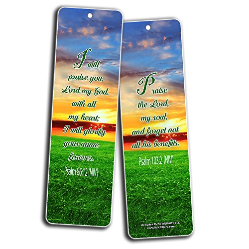 Thanksgiving Bible Verses Bookmarks (60-Pack) - Perfect Gift Away for Sunday Schools - Church Ministry Supplies Classroom Teacher Incentive Gifts Giveaways - Stocking Stuffers Devotional Bible Study