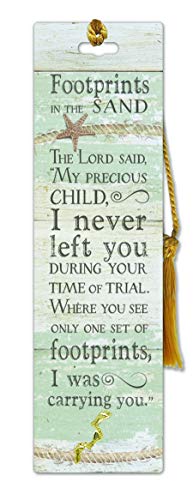 Cathedral Art Bookmark - Footprints in the Sand, One Size, Multicolored