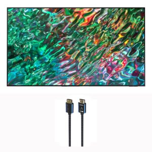 samsung qn50qn90bafxza 50″ qled quantum matrix neo 4k smart tv with an austere 5s-4khd2-2-5m v-series 2.5m premium 4k hdr hdmi braided cable (2022)