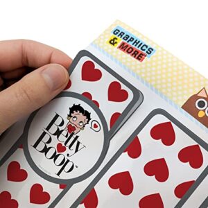 Betty Boop Heart Logo Set of 3 Glossy Laminated Bookmarks