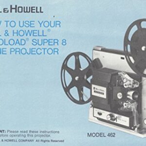 Bell and Howell Autoload Super 8MM Projector Manual (Original)