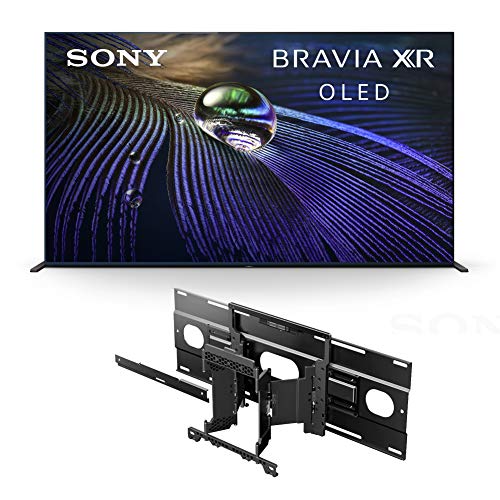 Sony A90J 55 Inch TV: BRAVIA XR OLED 4K Ultra HD Smart Google TV SU-WL855 Ultra Slim Wall-Mount Bracket for Select BRAVIA OLED and LED TVs