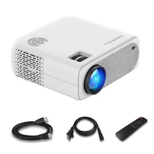 projector with wifi and bluetooth outdoor projector 4k 1080p 8500 lumen outdoor movie projector for night camping travel portable projector for home theater of tv video game laptop phone ios android