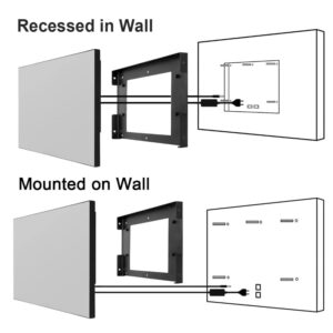 Soulaca 22 inches webOS Bathroom Smart Mirror TV Shower Waterproof IP65 Full HD HDTV(ATSC) Tuner Wi-Fi & Bluetooth with Alexa Built-in 2023