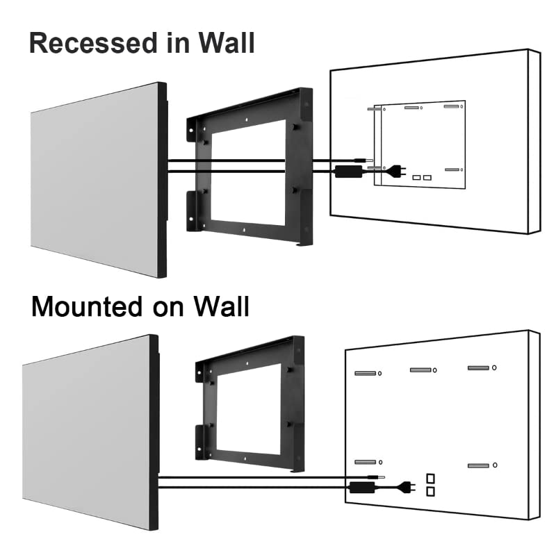 Soulaca 22 inches webOS Bathroom Smart Mirror TV Shower Waterproof IP65 Full HD HDTV(ATSC) Tuner Wi-Fi & Bluetooth with Alexa Built-in 2023