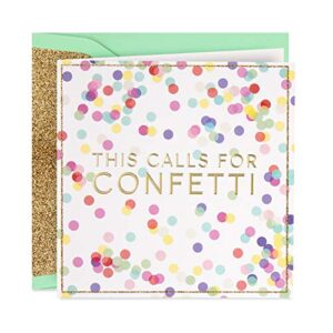 hallmark signature congratulations card or graduation card (confetti)