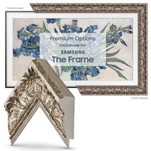 deco tv frames – tuscan silver smart frame compatible only with samsung the frame tv (32″, fits 2021-2023 frame tv)