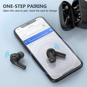 slitinto Bluetooth Headphones, Noise Cancelling Wireless Earbuds, Touch Control in-Ear Headphones, IPX7 Waterproof Bluetooth 5.0 Stereo Earphones, Immersive Sound Premium Deep Bass Headset