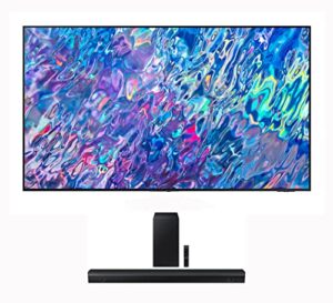 samsung qn55qn85bafxza 55″ 4k neo qled uhd smart tv in titan black with a hw-b550 2.1ch soundbar and subwoofer with dolby audio (2022)