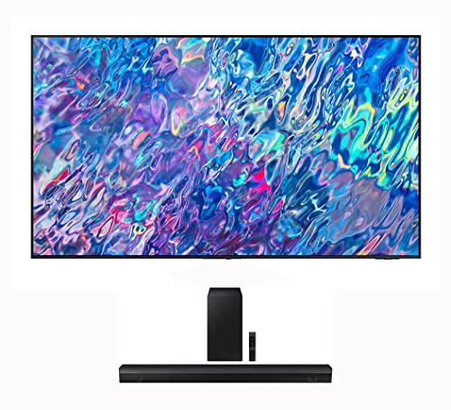 SAMSUNG QN55QN85BAFXZA 55" 4K Neo QLED UHD Smart TV in Titan Black with a HW-B550 2.1ch Soundbar and Subwoofer with Dolby Audio (2022)