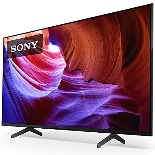 Sony KD43X85K 43" X85K 4K HDR LED TV with Smart Google TV (2022 Model) Bundle with Deco Home 60W 2.0 Channel Soundbar, 37"-100" TV Wall Mount Bracket Bundle and 6-Outlet Surge Adapter