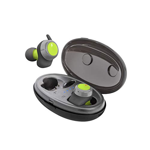 Helix True Wireless Ultra Sport Earbuds, 5.0 Bluetooth Earphones, HD Audio, SecureLock Fit, IPX4 Waterproof, Auto-Pairing, Workout, Sport (Water/Sweat Resistant)