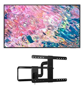 samsung qn70q60bafxza 70″ qled quantum hdr 4k smart tv with a sanus vlf525-b1 full-motion premium series mount for 50″-82″ flat screen tv’s (2022)