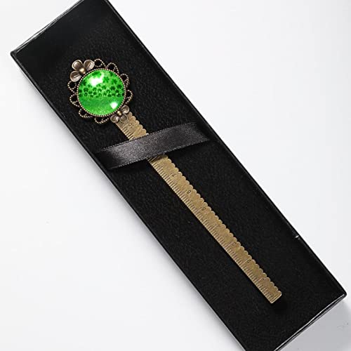 Green Sparkle Irish Shamrock Bookmark Birthday Christmas Gifts Mothers Day Valentine's Day for Women Girls Teacher Readers Book Lover