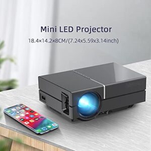 CXDTBH K8 Mini LED Video Portable 1080P 150inch Home Theater Digital Projector for 3D 4K Cinema ( Color : K8 )