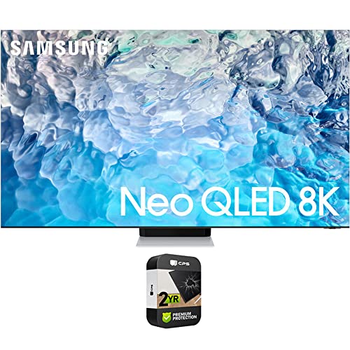 SAMSUNG QN85QN900BFXZA 85 Inch Neo QLED 8K Smart TV 2022 (Renewed) Bundle with 2 YR CPS Enhanced Protection Pack