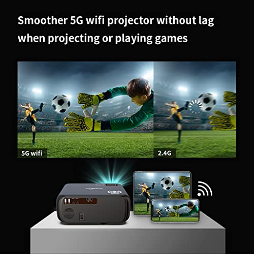 CXDTBH 1080p Projector Td97 Android Led Full Projector Video Proyector Home Theater 4k Movie Cinema Smart Phone Beamer ( Color : D )