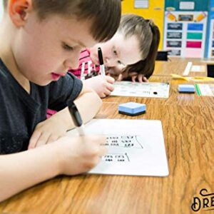 Dry Erase Boards [30pc Double Sided] Lapboards with ClearWipe Coating! Small White Boards - 9" x 12" Mini White Boards for Students, Classroom Teacher Supplies