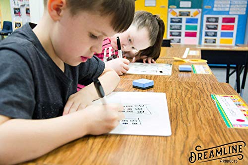 Dry Erase Boards [30pc Double Sided] Lapboards with ClearWipe Coating! Small White Boards - 9" x 12" Mini White Boards for Students, Classroom Teacher Supplies