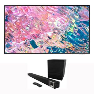 samsung qn43q60bafxza 43″ qled quantum hdr 4k smart tv with a klipsch cinema-600 3.1 dynamic power soundbar with 10″ wireless subwoofer (2022)