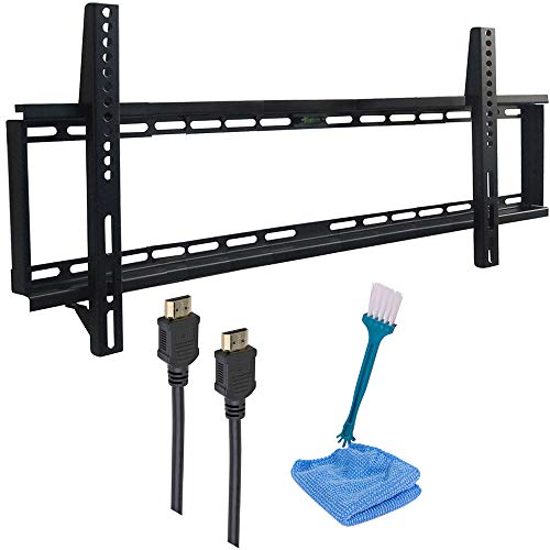 TCL 65S425 65-inch 4-Series 4K Ultra HD Roku Smart TV Bundle with 37-70-inch Low Profile Wall Mount Kit, Deco Gear Wireless Keyboard and 6-Outlet Surge Adapter with Night Light