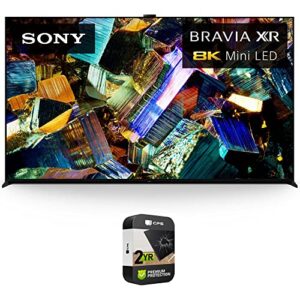 sony xr85z9k 85 inch bravia xr z9k 8k hdr mini led tv with smart google tv 2022 model (renewed) bundle with 2 yr cps enhanced protection pack