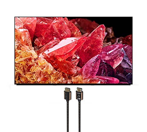 Sony XR75X95K 75" 4K Smart BRAVIA XR HDR Mini LED TV with an Austere 3S-4KHD2-2.5M III Series 4K HDMI 2.5m Cable (2022)