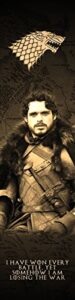 robb stark game of thrones bookograph metal bookmark