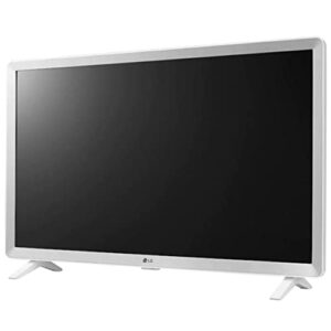 LG 24LM520S-WU 24 inch Class HD Smart TV and PC Monitor 23.6" Diagonal White Bundle with 2 YR CPS Enhanced Protection Pack