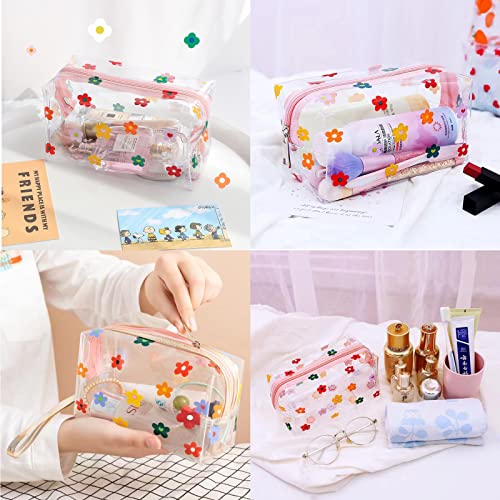 AngelReally cute pencil pouch,kawaii pencil case,clear PVC organizer for girls and adults,big capacity pencil bag with zipper(red)