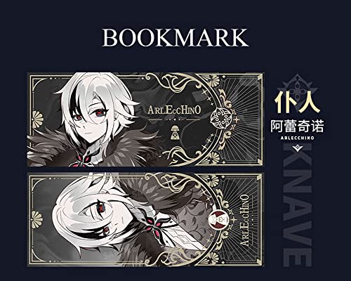 Genshin Impact Fatui Bookmark - Eleven Harbingers Collectible (Bookmark Set)