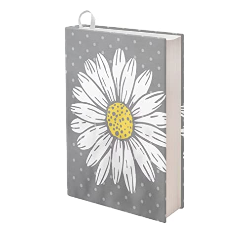 KUIFORTI Daisy Book Covers for Paperback,Boys Girls Notebook Hardcover Protector Book Pouch Sleeves Textbook Jackets for Home School Office Book Accessories