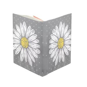 KUIFORTI Daisy Book Covers for Paperback,Boys Girls Notebook Hardcover Protector Book Pouch Sleeves Textbook Jackets for Home School Office Book Accessories