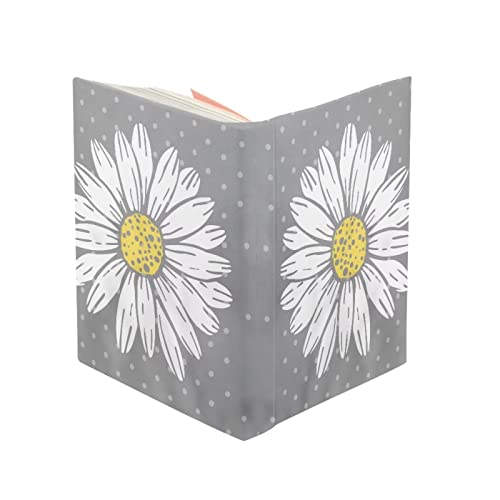 KUIFORTI Daisy Book Covers for Paperback,Boys Girls Notebook Hardcover Protector Book Pouch Sleeves Textbook Jackets for Home School Office Book Accessories