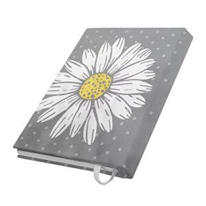 KUIFORTI Daisy Book Covers for Paperback,Boys Girls Notebook Hardcover Protector Book Pouch Sleeves Textbook Jackets for Home School Office Book Accessories