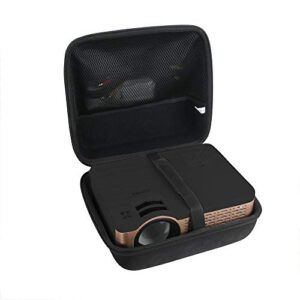 hermitshell hard eva travel case for xiaoya w5 native 720p mini movie projector