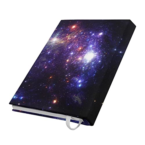 KUIFORTI Starry Sky Book Cover for Paperback,Book Protector Pouch with Purple Galaxy Boys Girls Back to School Textbook Jackets Adult Book Pouch Sleeve up to 9 * 11 Inch Office Supply