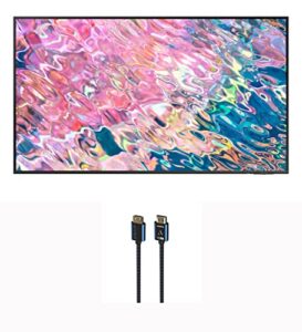 samsung qn43q60bafxza 43″ qled quantum hdr 4k smart tv with an austere 5s-4khd2-2-5m v-series 2.5m premium 4k hdr hdmi braided cable (2022)