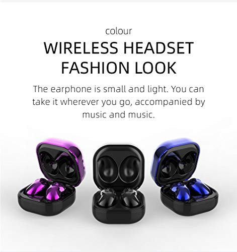 S6 Plus Wireless Earbuds Bluetooth Headphones with Wireless Charging Case IPX4 Waterproof Stereo Earphones in-Ear for SPOR (Red)