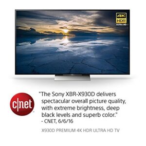 Sony XBR65X930D 65-Inch 4K Ultra HD 3D Smart TV (2016 Model)