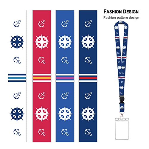 Cruise Lanyard for Ship Cards,4 Pack Cruise Lanyard with Waterproof Id Badge Holder for All Cruises Ships Key Cards & Must Have Accessories