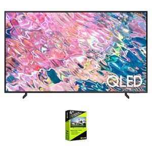 samsung qn60q60bafxza q60b 60 inch qled 4k quantum dual led hdr smart tv 2022 bundle with premium 4 yr cps enhanced protection pack