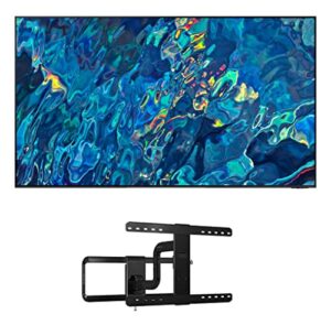 samsung qn55qn95bafxza 55″ neo qled 120hz anti-glare 4k smart tv with a sanus vlf525-b1 full-motion premium series mount for 50″-82″ flat screen tv’s (2022)